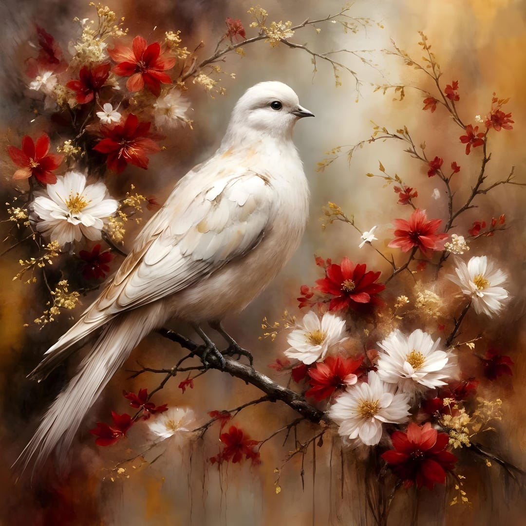 Beautiful Dove Art Print | Digital Download | Digital Print | 1 Image ...