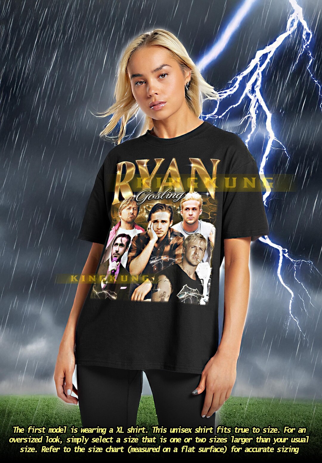 RYAN GOSLING Shirt - Ryan Gosling Vintage Shirt, Ryan Gosling Retro 90s ...