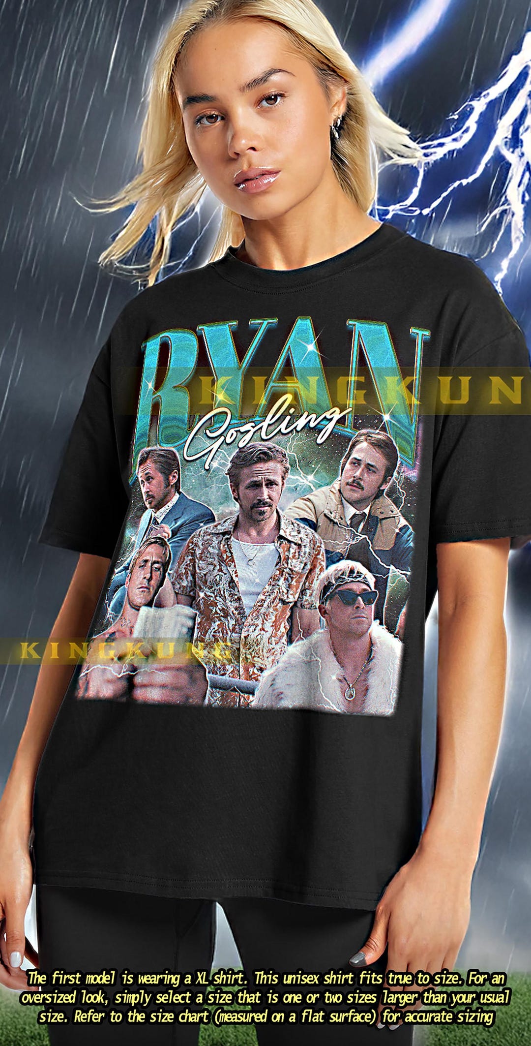RYAN GOSLING Shirt Ryan Gosling Retro Tees, Ryan Gosling Bootleg Tshirt ...