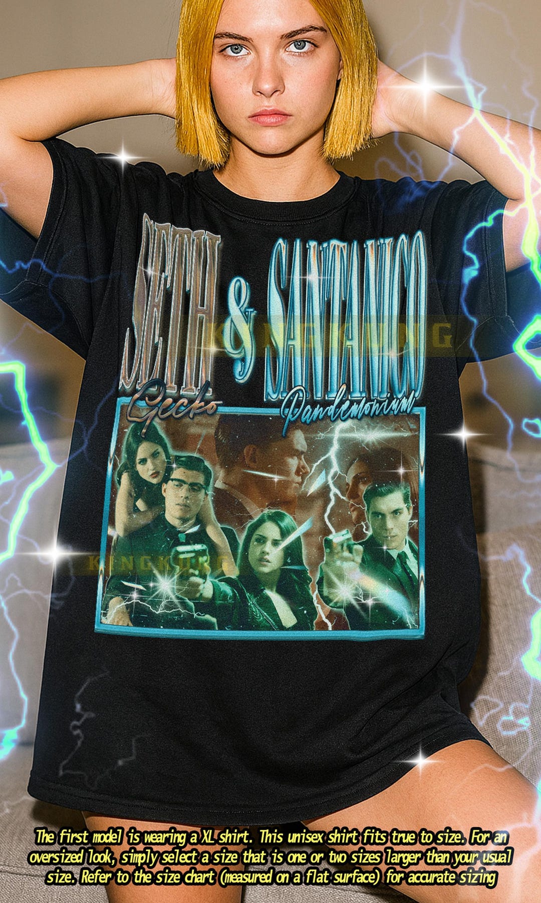 Seth Gecko Santanico Pandemonium Vintage 90s Movie T-shirt, Seth Gecko ...