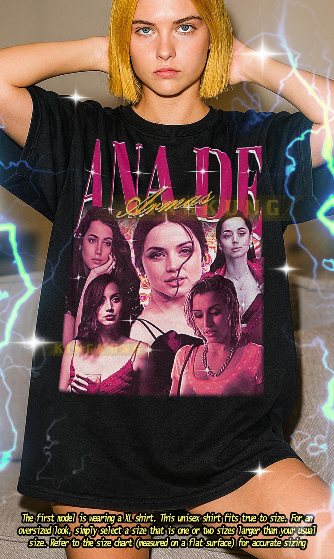 ANA DE ARMAS Vintage Shirt, Ana De Armas Homage Tshirt, Ana De Armas ...