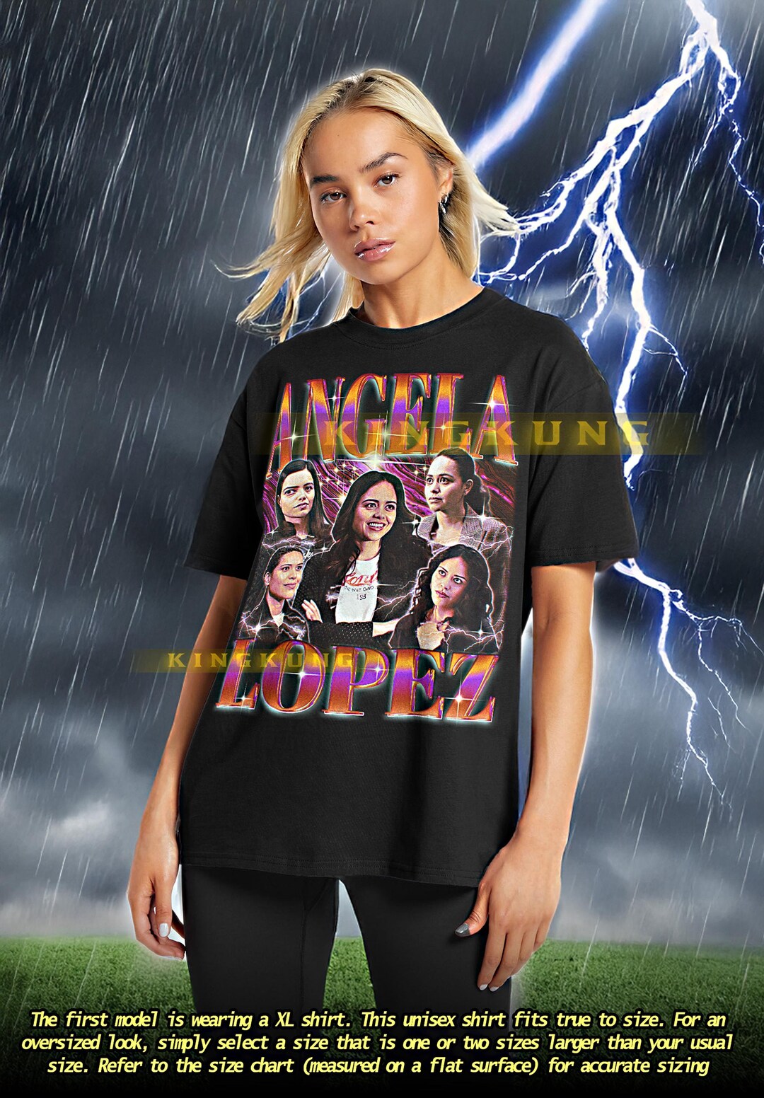 Angela Lopez Apparel, Nyla Harper Collab, Crime Drama Tees, Cop Show ...