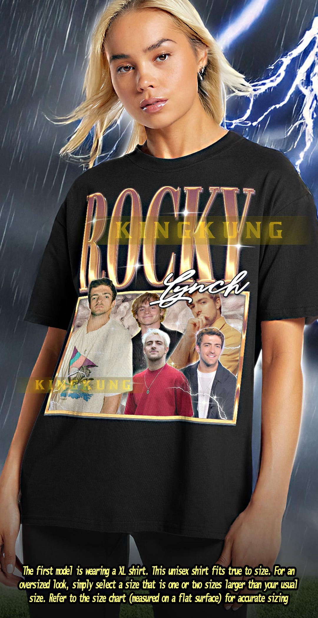 ROCKY LYNCH Shirt | Rocky Lynch Bootleg Tshirt, Rocky Lynch Vintage 90s ...