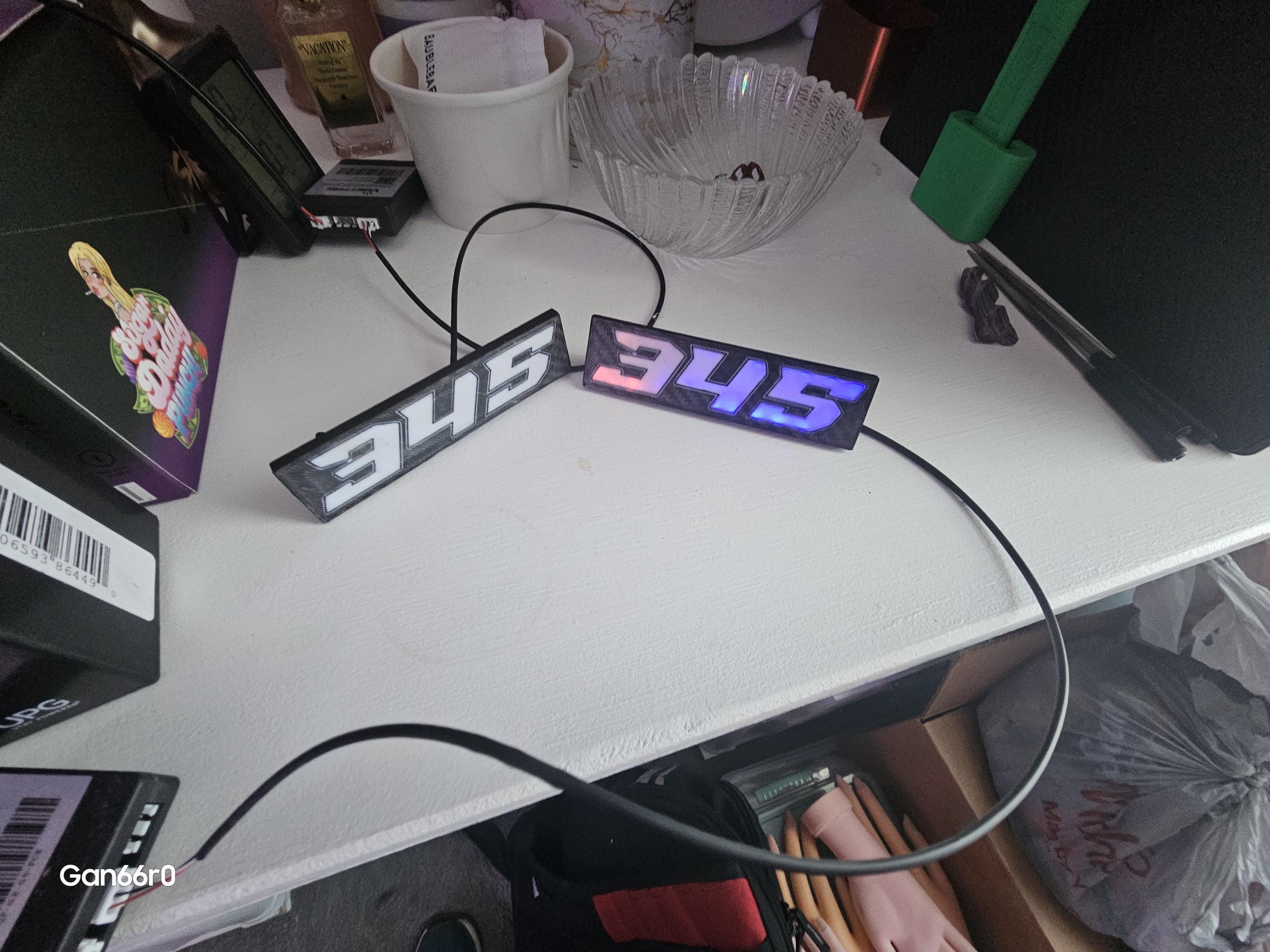 Custom RGB 345 Car Badge Multi-color LED Illuminated Emblem - Etsy