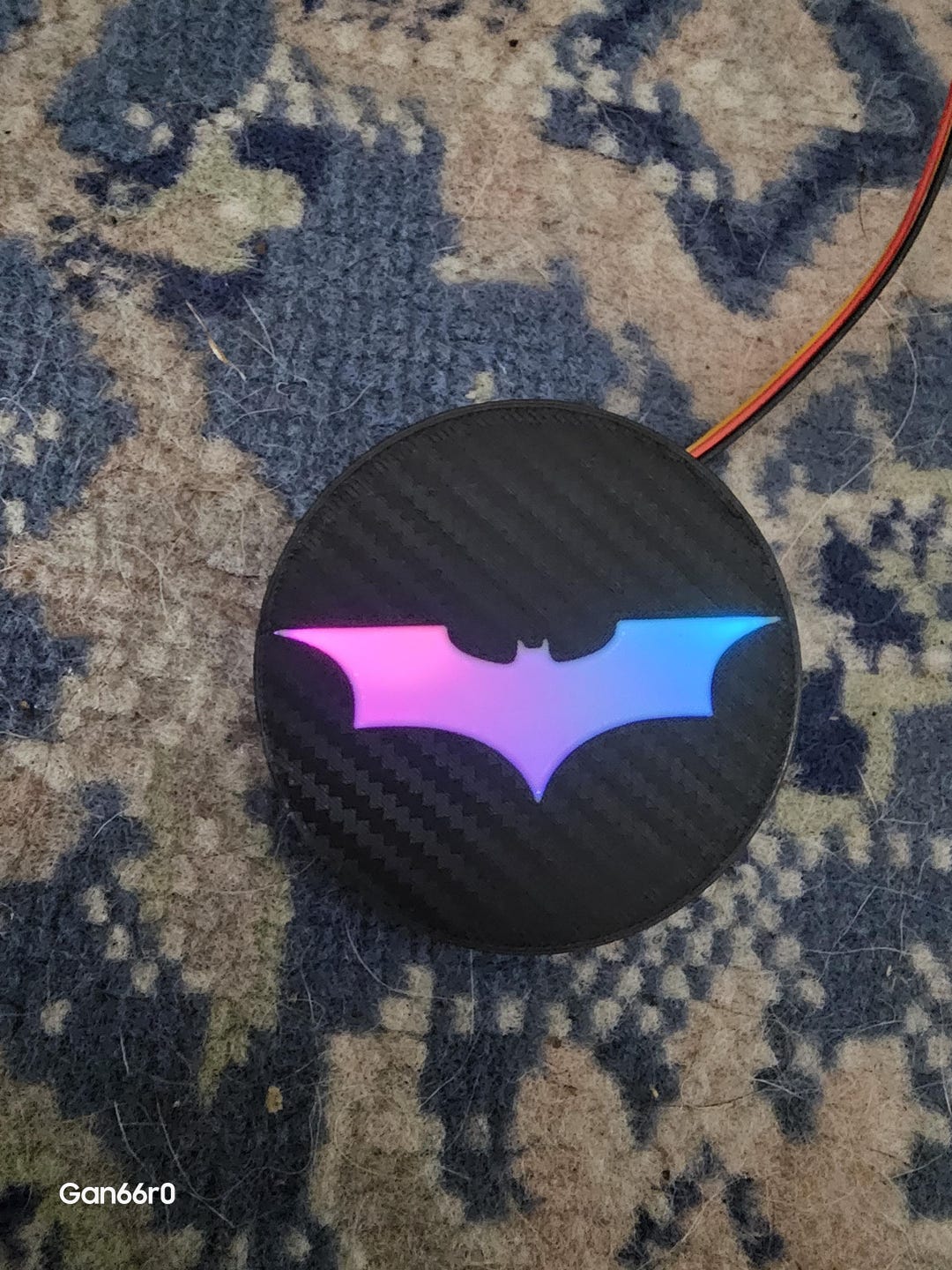 Rgb Batman Badge. Custom Emblem. Batman Logo. Bat Symbol Colorful 68mm ...