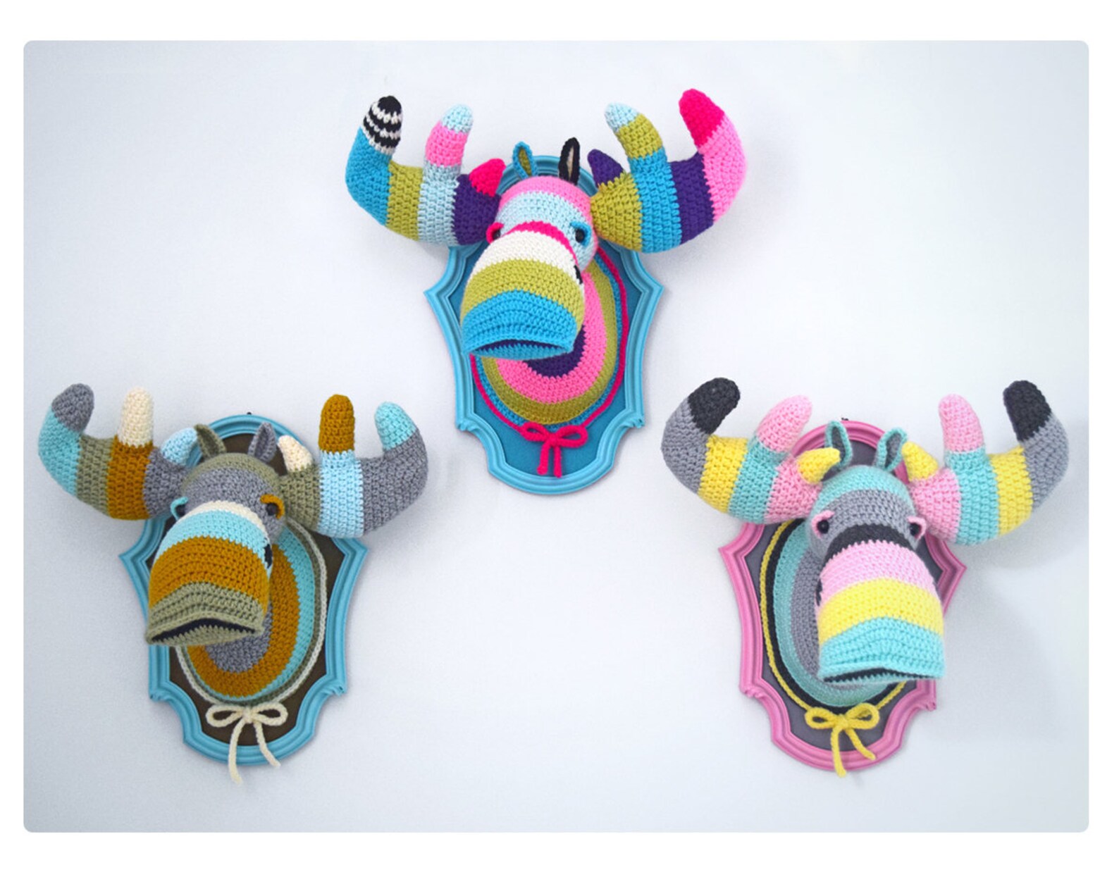 CROCHET PATTERN, DIY, Faux Moose Head, Crochet Moose, Amigurumi Crochet ...