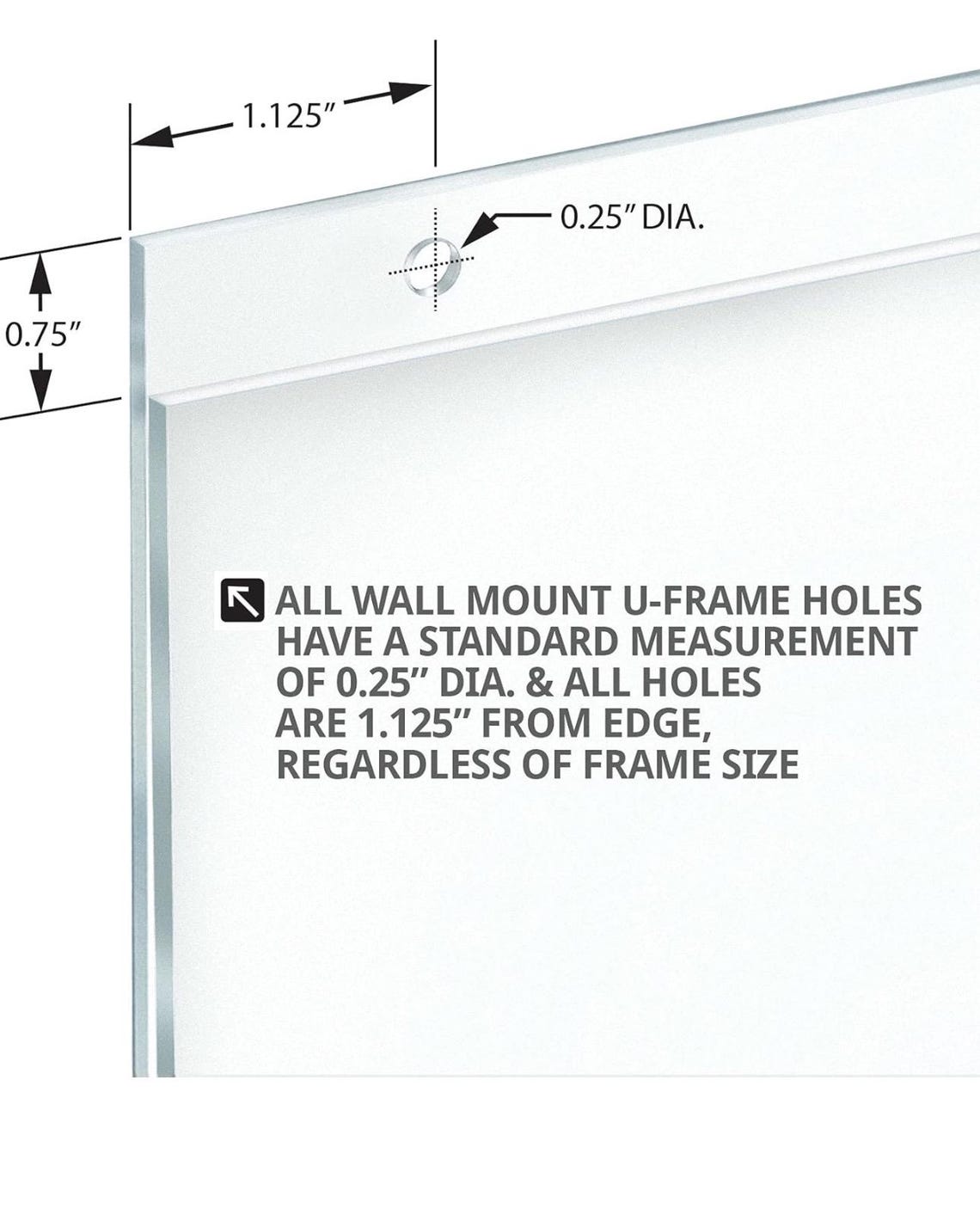 11x17 Wall U-frame Sign Holder Set of 10 - Display Stand for Posters ...