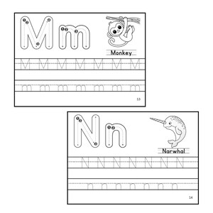 26 ABC Animal Themed Tracing Worksheets. Preschool- Kindergarten ...