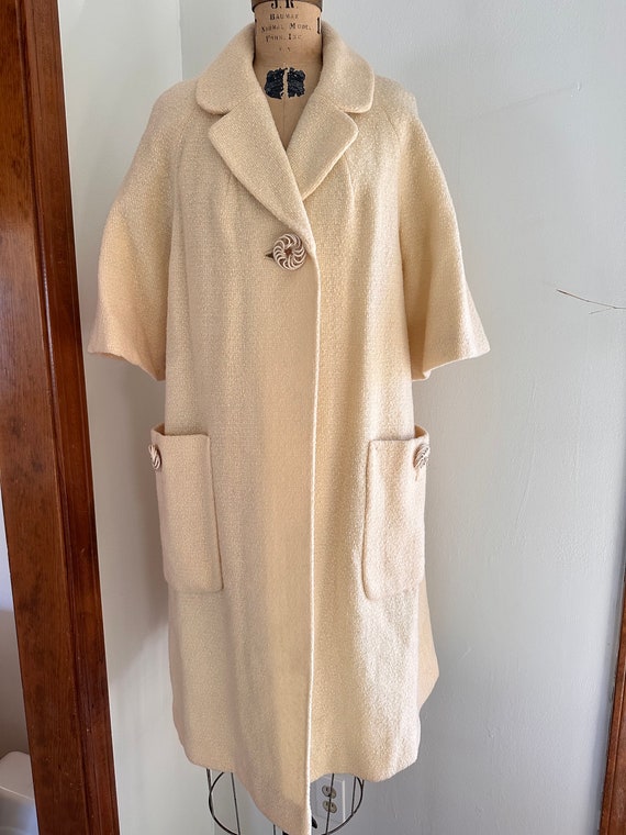 1960s cream swing coat - Gem