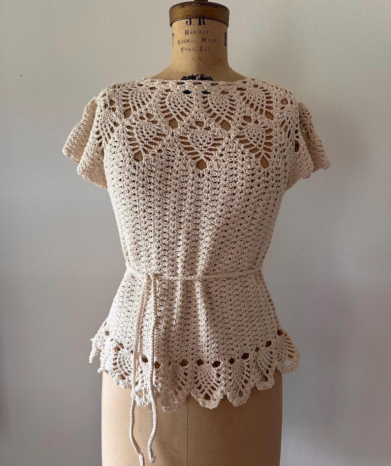 Vintage Crochet Top - Etsy