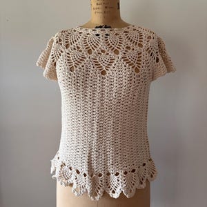 Vintage Crochet Top - Etsy