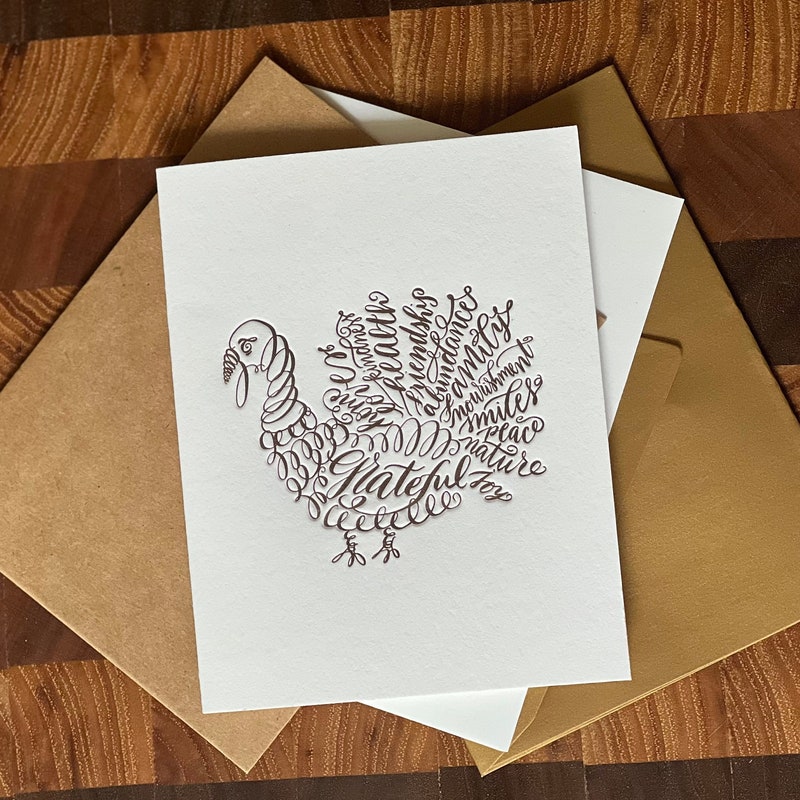 Turkey Card - Etsy