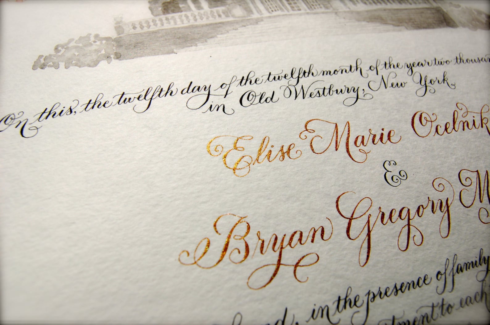 Custom Marriage Certificate Featuring Hand Calligraphy - Etsy