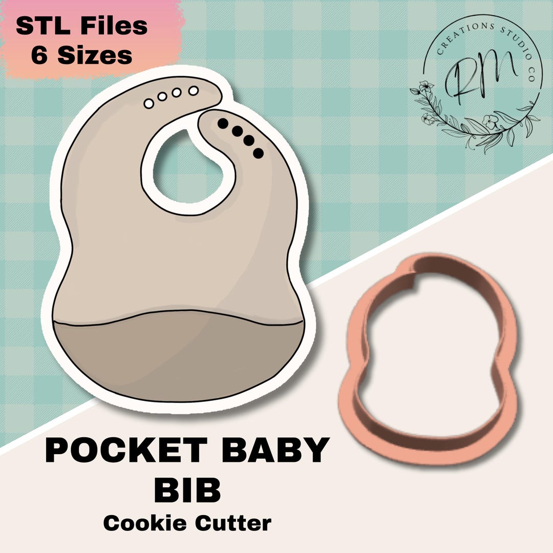 Baby Bib Cookie Cutter STL File – 3D Printable Design (digital Download ...