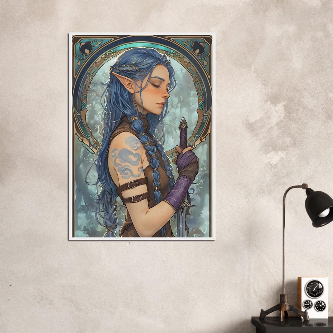 Elven Princess Wall Art - Jinx Inspired Framed Poster - League of ...