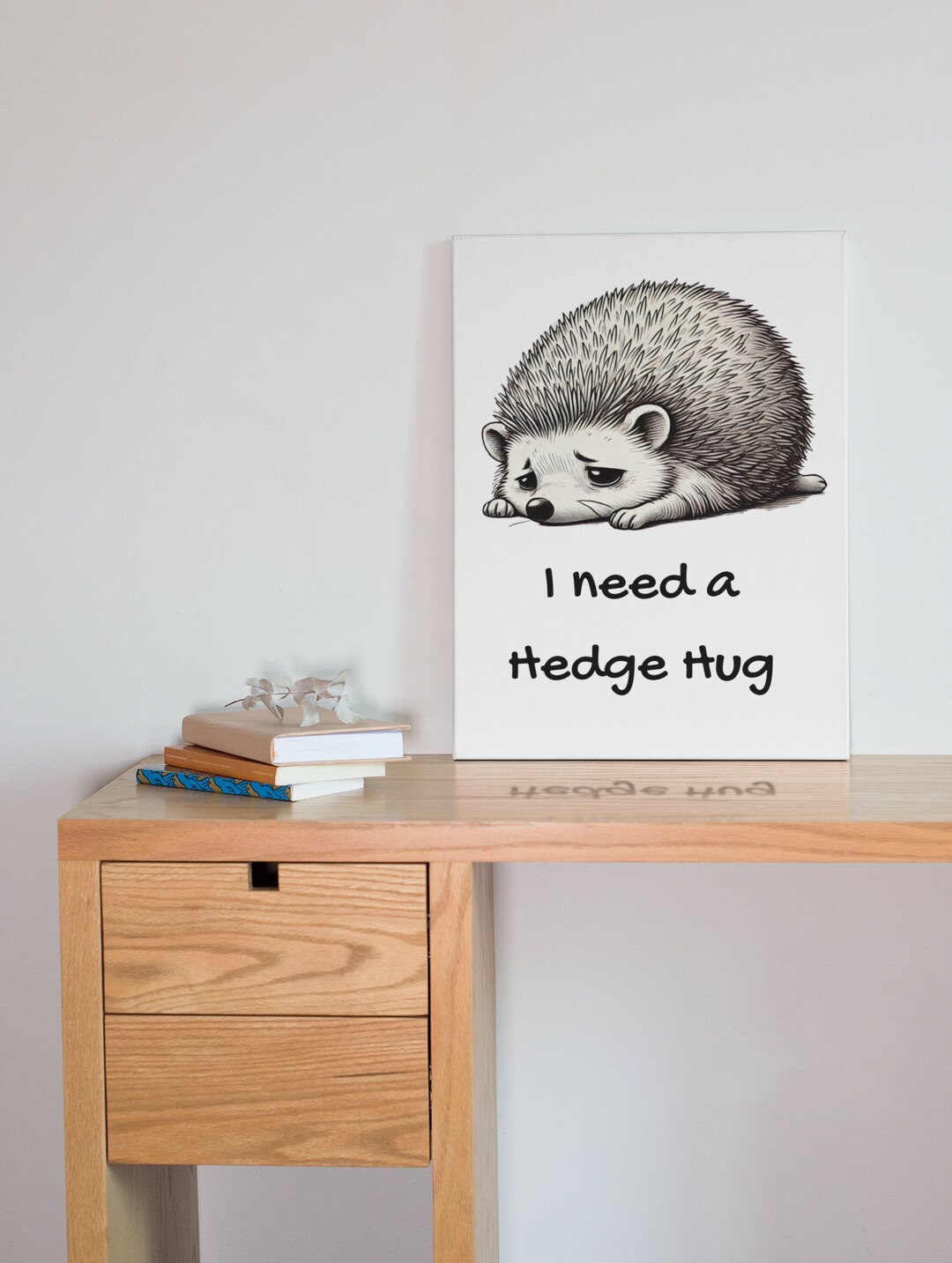 Hedgehog, Hedgehug. Humorous Animal Wall Art, Printable Posters With ...