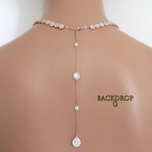 Bridal Backdrop Back Drop Addition Add a Backdrop Back Necklace Back ...
