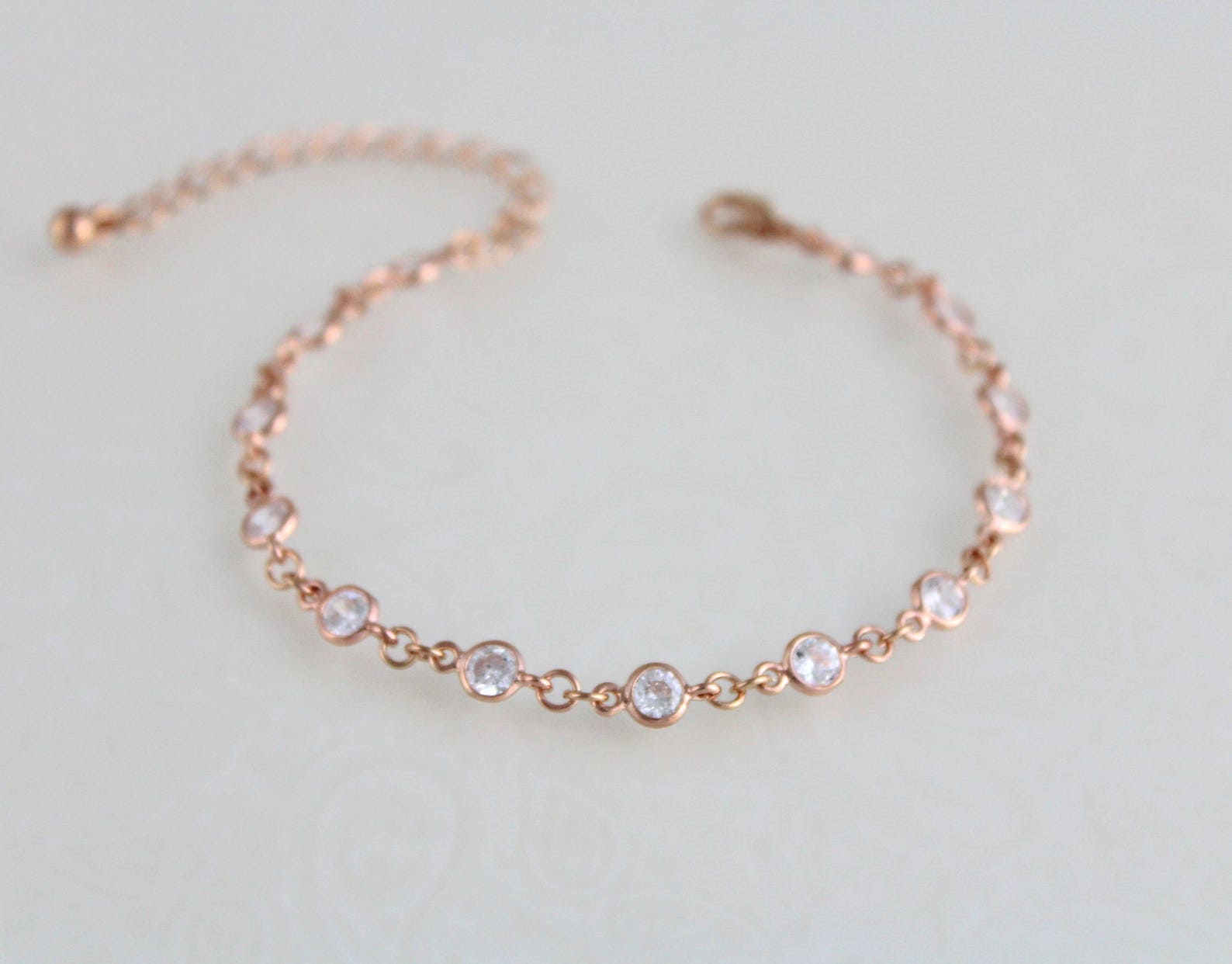 Dainty Bridal Bracelet Bridal Jewelry Simple Wedding Bracelet - Etsy