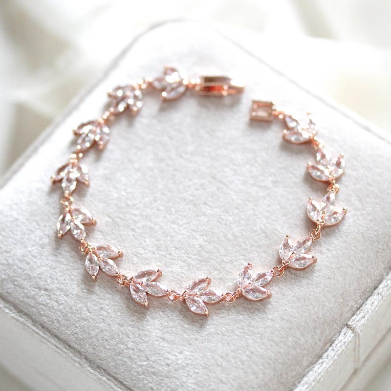 Rose Gold Bracelet - Etsy