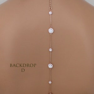 Bridal Backdrop Back Drop Addition Add a Backdrop Back Necklace Back ...