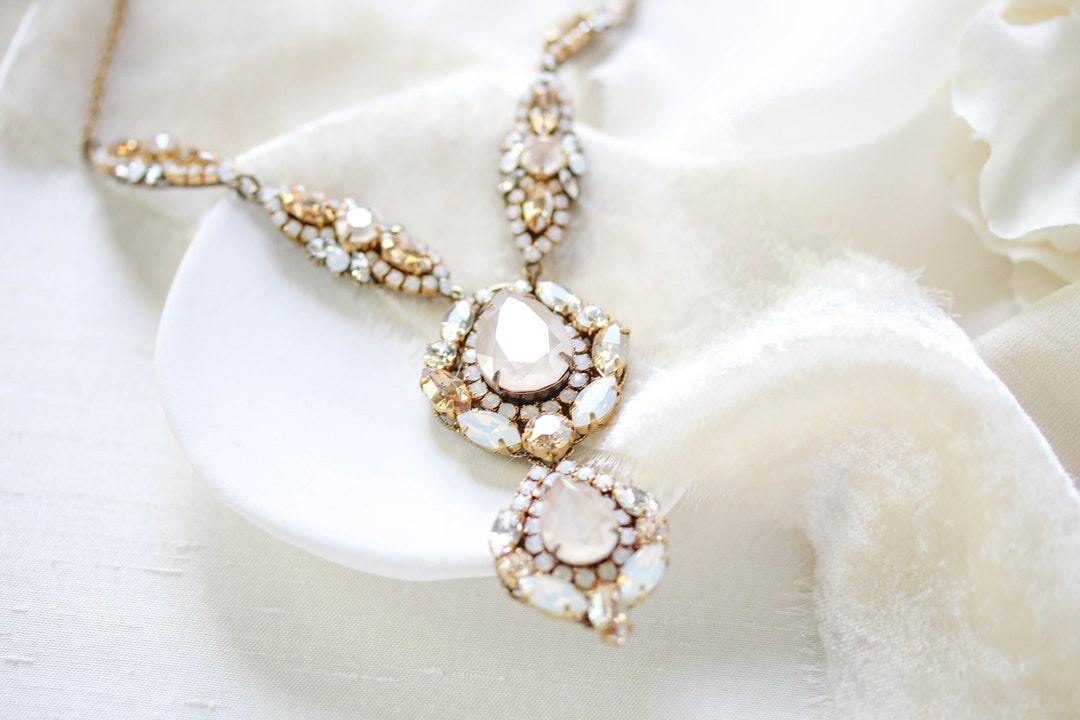 Bridal Necklace for Wedding, Crystal Wedding Necklace, Bridal Jewelry ...