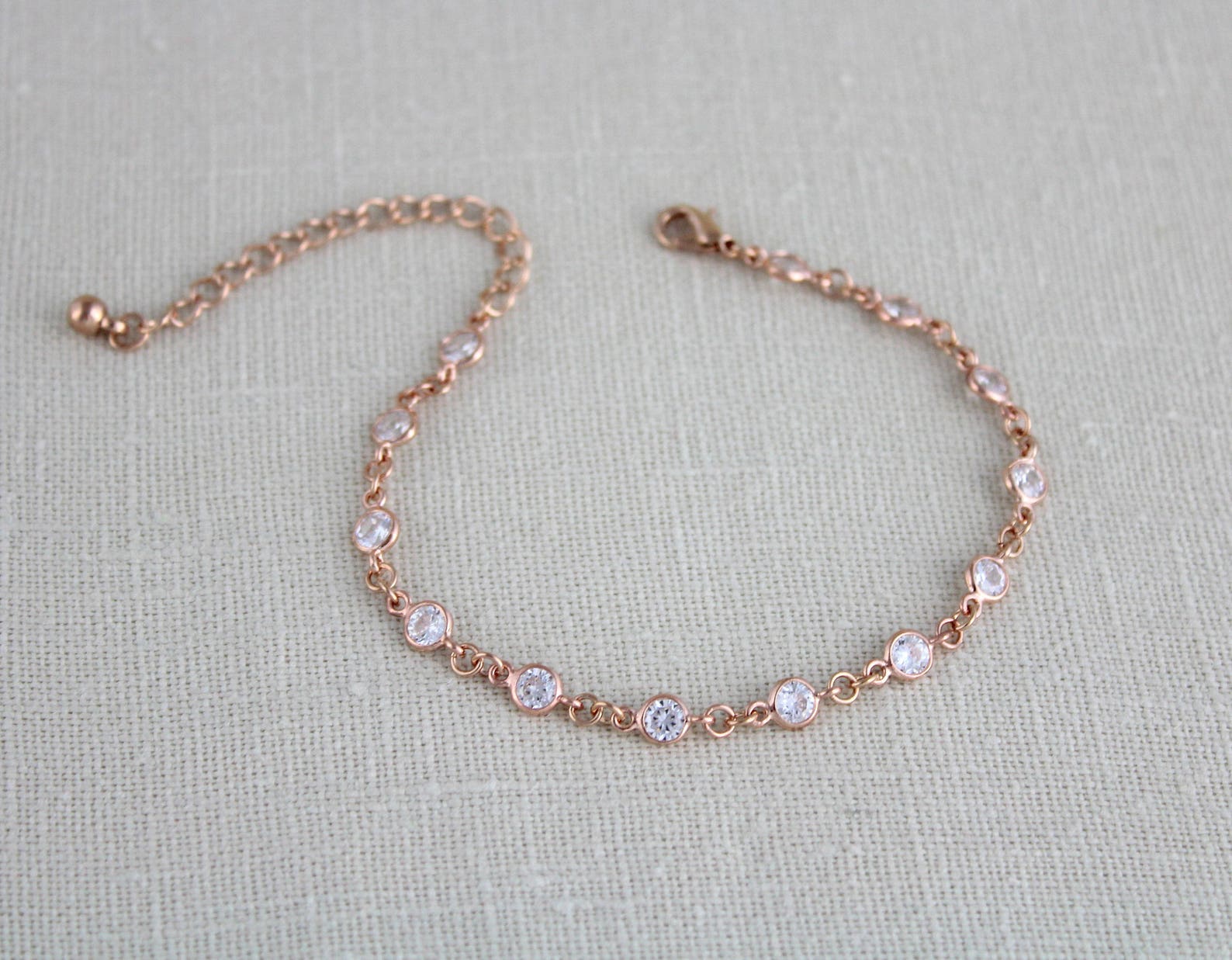 Dainty Bridal Bracelet Bridal Jewelry Simple Wedding Bracelet - Etsy