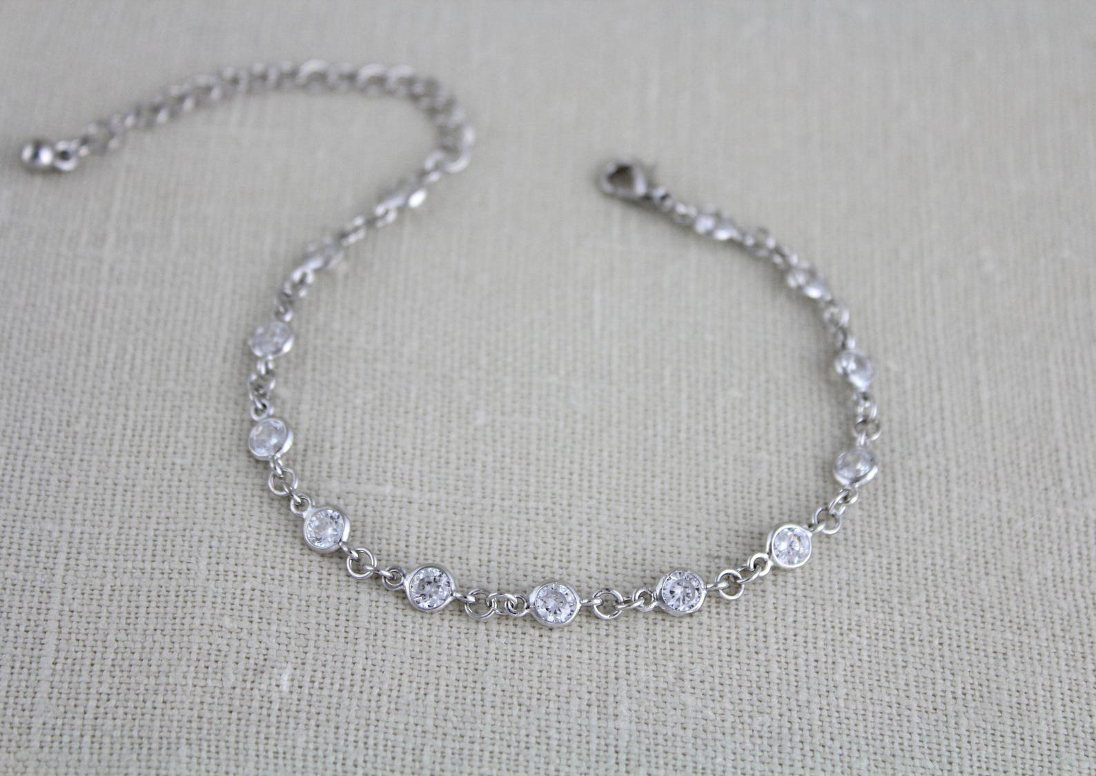 Dainty Bridal Bracelet Bridal Jewelry Simple Wedding Bracelet - Etsy