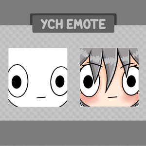 YCH Custom Stare Emote for Twitch Streamers, Vtubers - Etsy