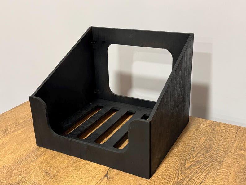 Minimalist Vinyl Record Storage Stand, Birch Organizer, Custom Colors ...