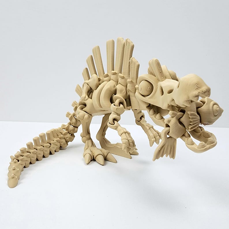 Skeleton Spinosaurus - Customizable 3D Printed Figure - Realistic ...