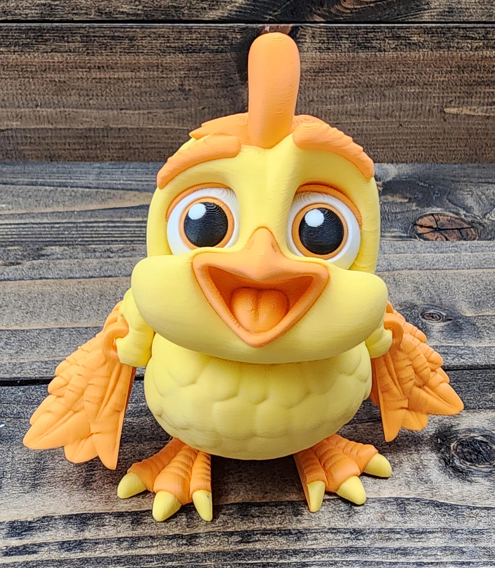 3D Printed Articulated Chicken Fidget Toy: Customizable Desk Decor - Etsy