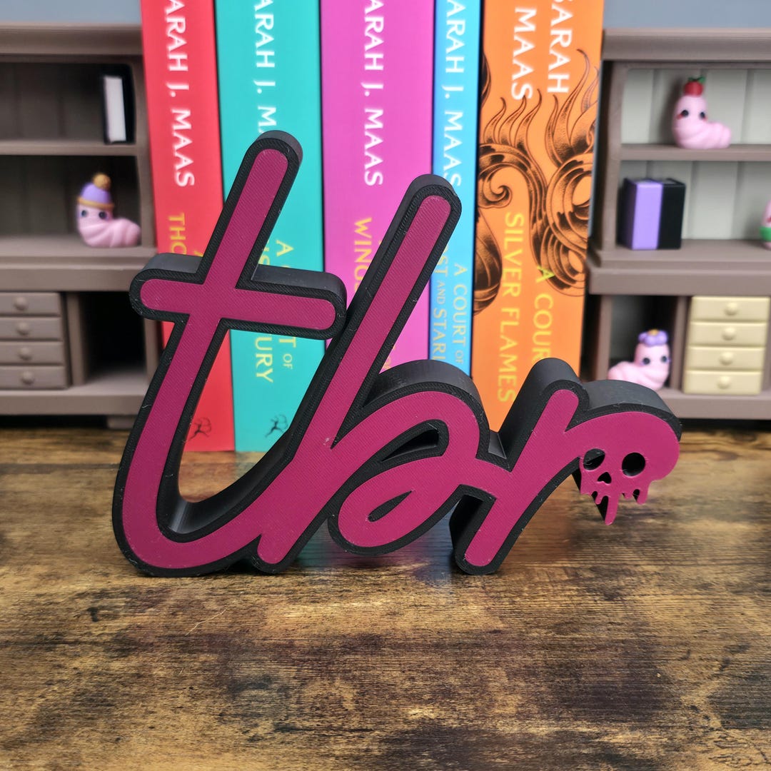 TBR Bookshelf Sign - 3D Printed Reader Book Decor - Reading Nook ...