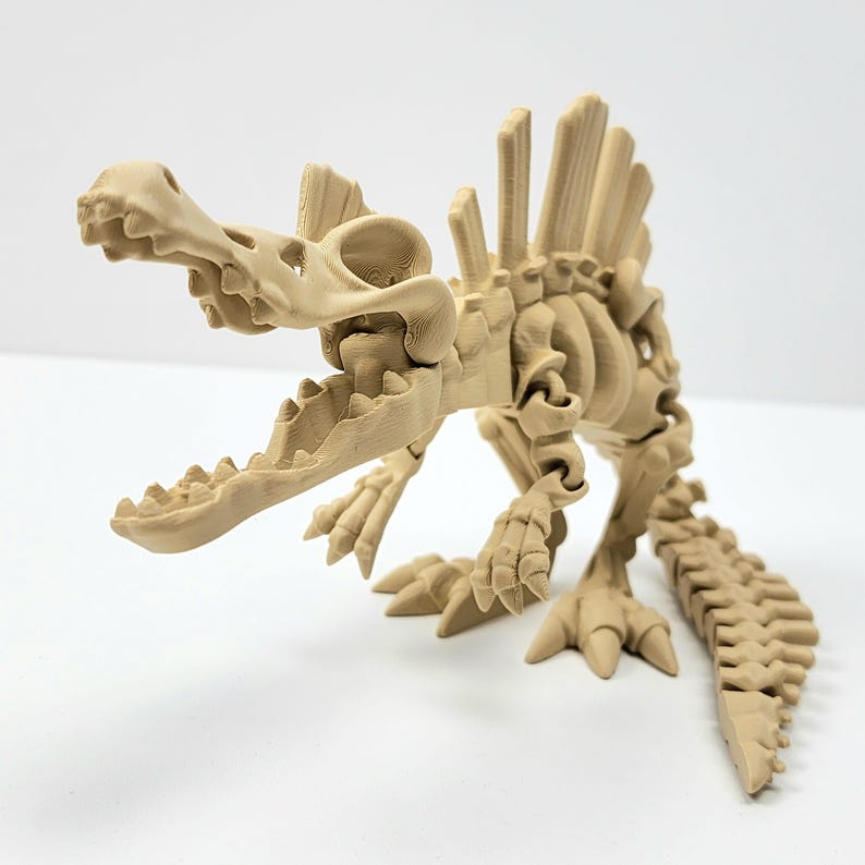 Skeleton Spinosaurus - Customizable 3D Printed Figure - Realistic ...