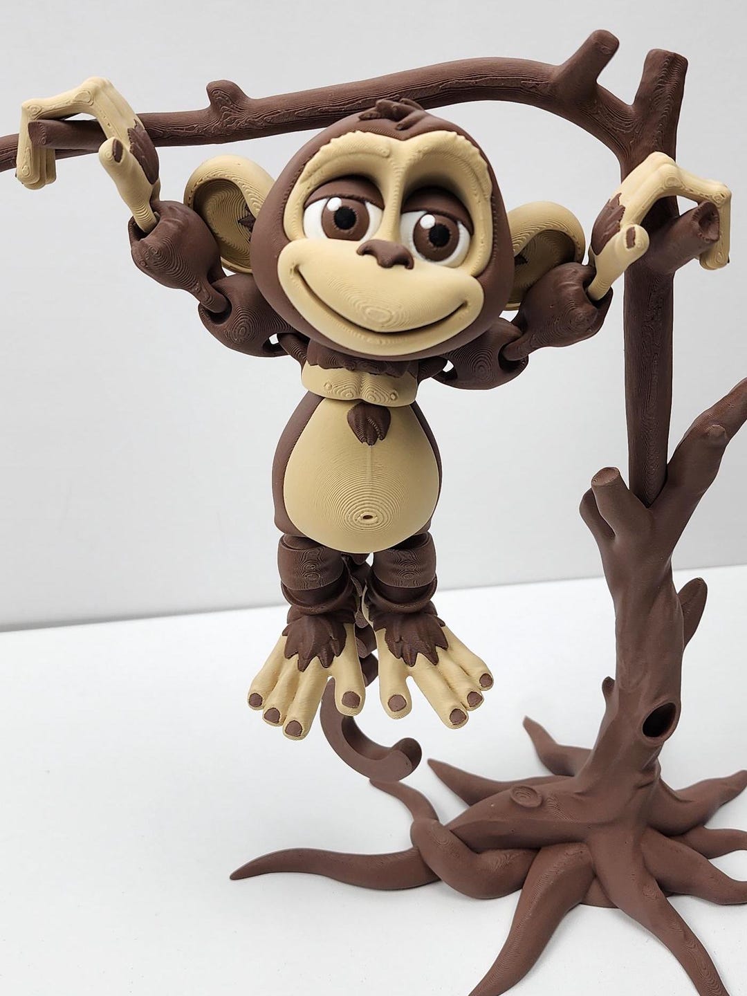 3D Printed Monkey - Articulated Fidget Toy - Customizable Realistic ...