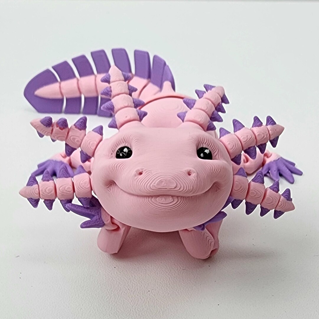 Axolotl - Realistic and Articulated Flexi Fidget Toy- Customizable 3D ...