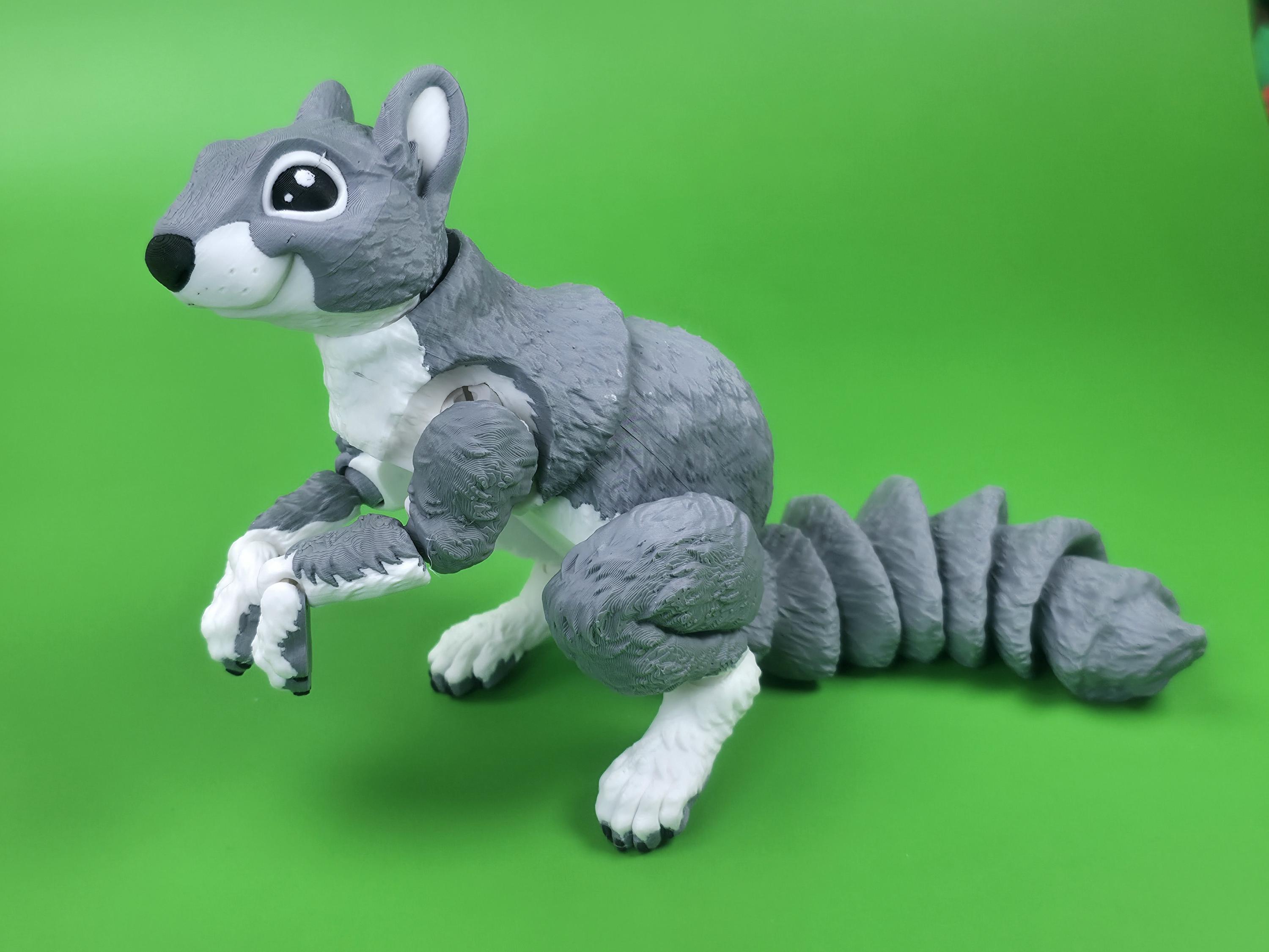 Squirrel - 3D Printed Realistic Animal Figurine - Customizable and ...