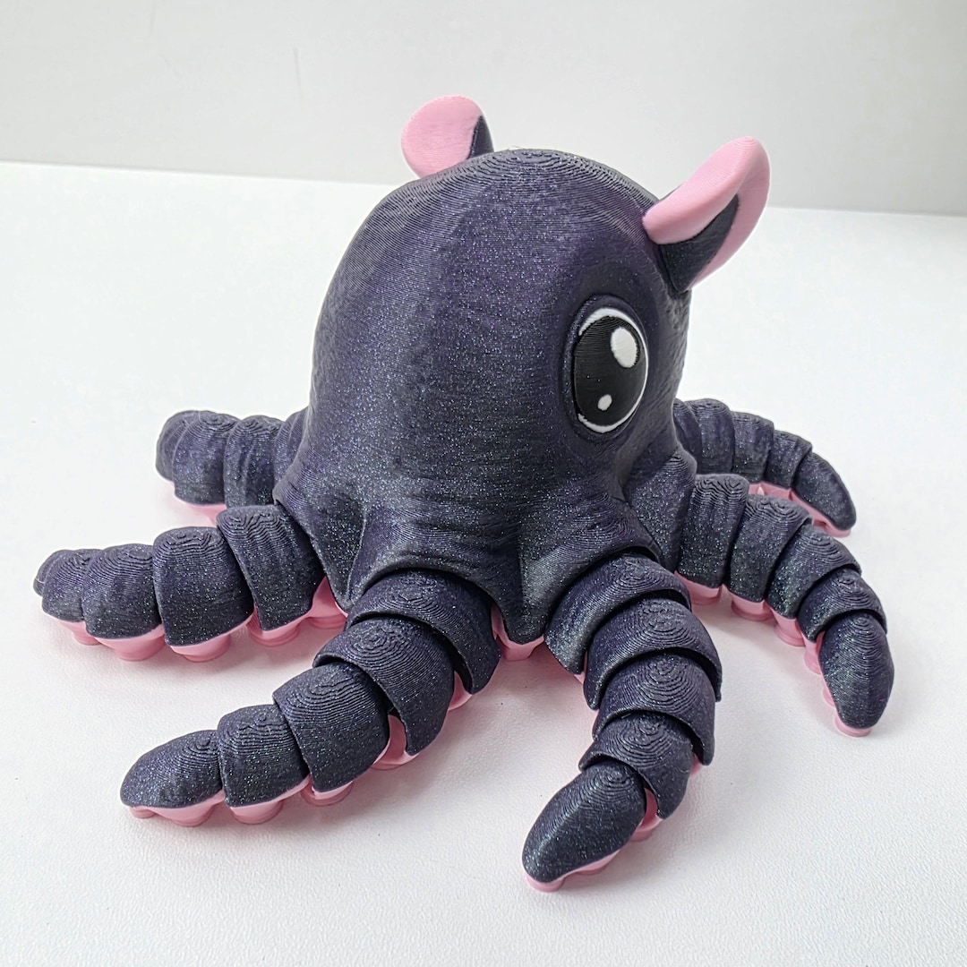 Flapjack Octopus - Realistic and Articulated Flexi Fidget Toy ...