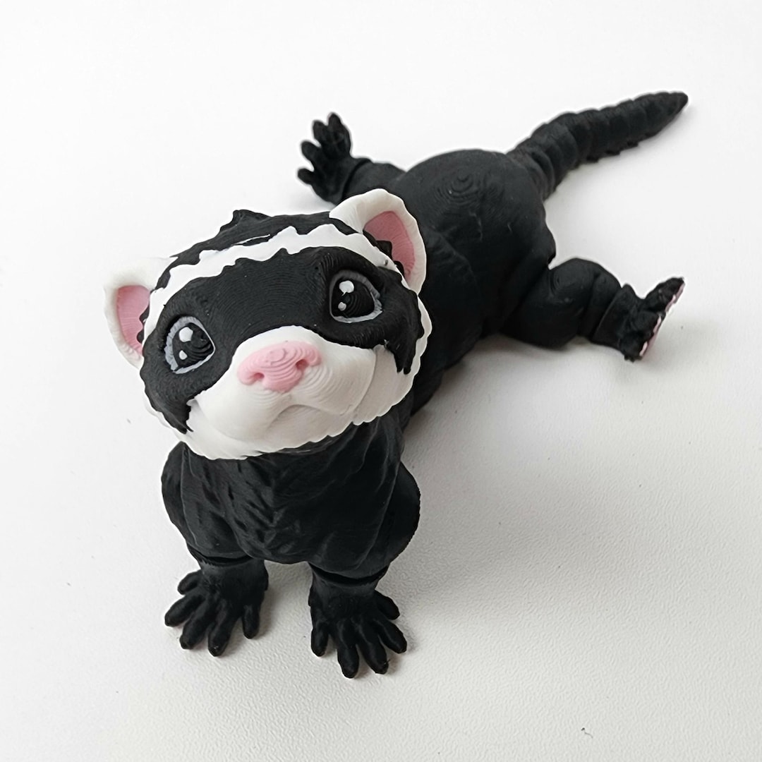 Ferret - Realistic and Articulated Flexi Fidget Toy - Customizable 3D ...