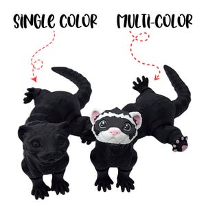 Articulated River Otter Fidget Toy Realistic Otter Flexi Customizable ...