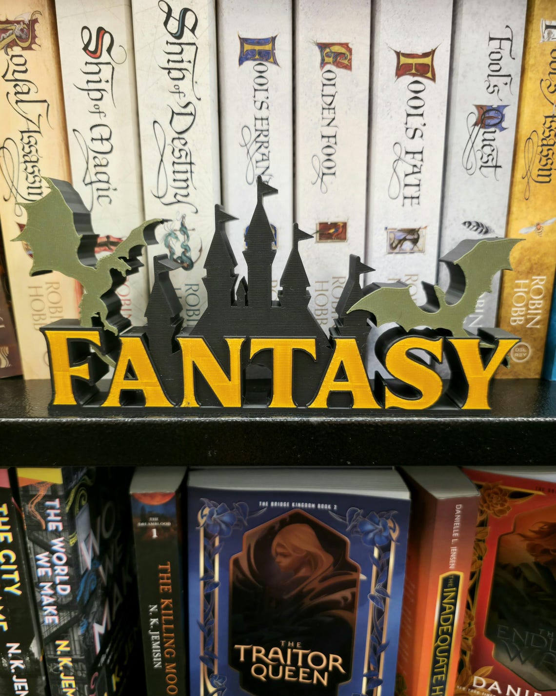 Fantasy Bookshelf Sign - 3D Printed Reader Book Decor - Reading Nook ...