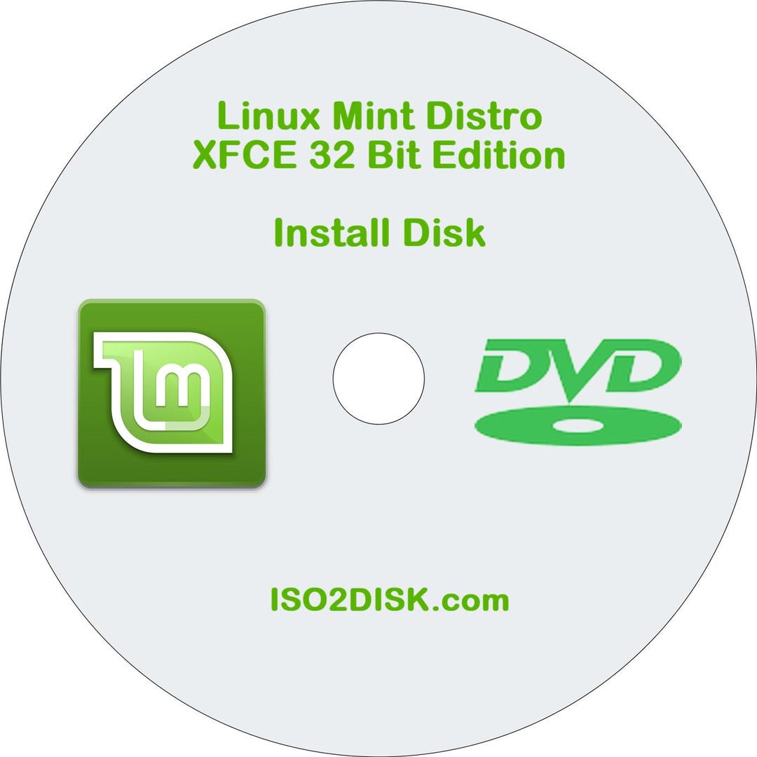 Linux Mint XFCE Install Boot Disk for 32 Bit Computers - Etsy