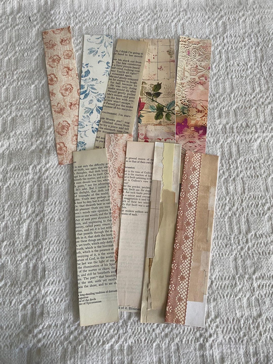 Set of 10 Junk Journal Belly Bands, Junk Journal Supplies, Journal ...