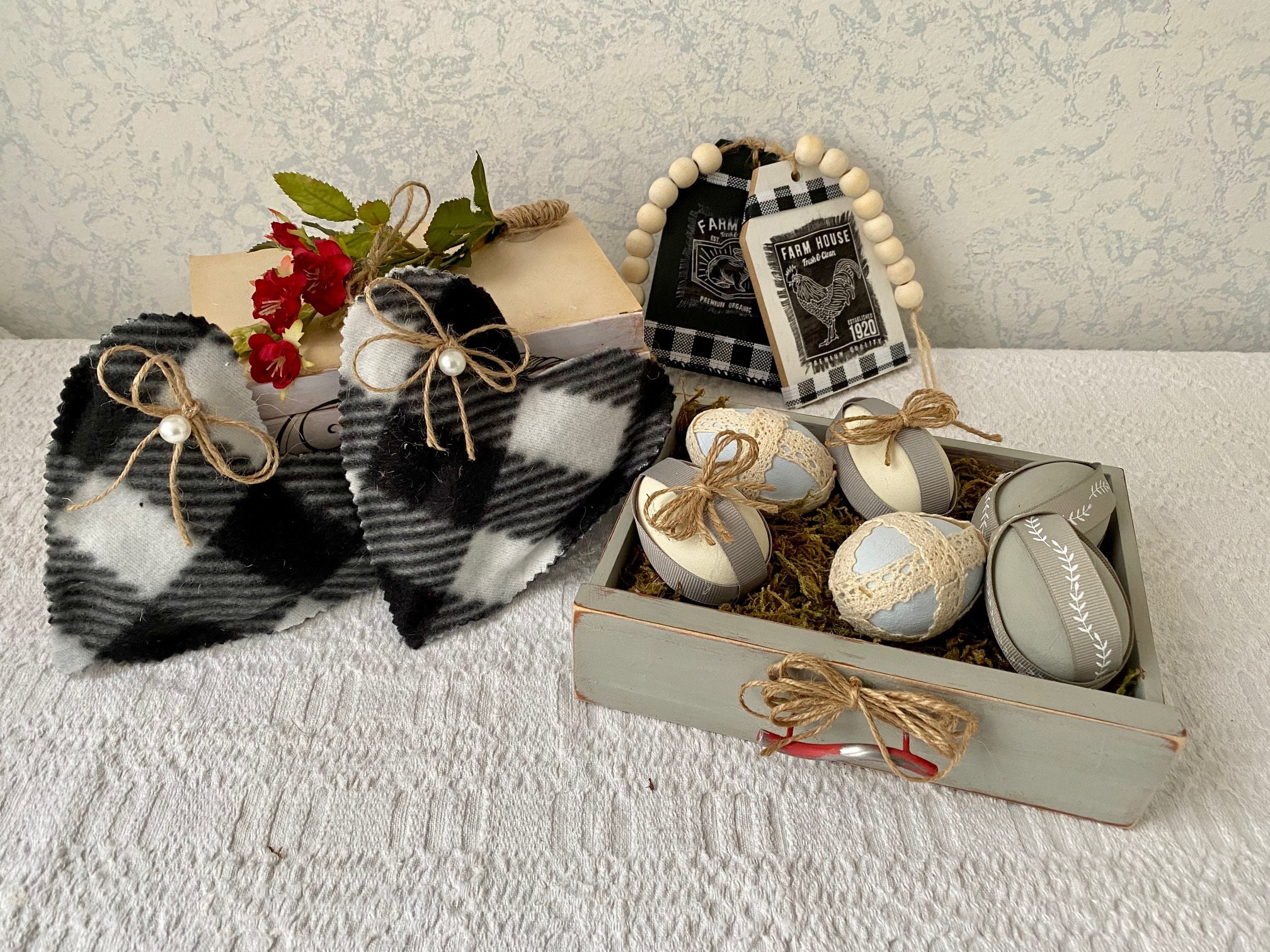 Wooden Tags-farmhouse Tiered Tray Decor-farmhouse Sign-wooden Signs-set ...