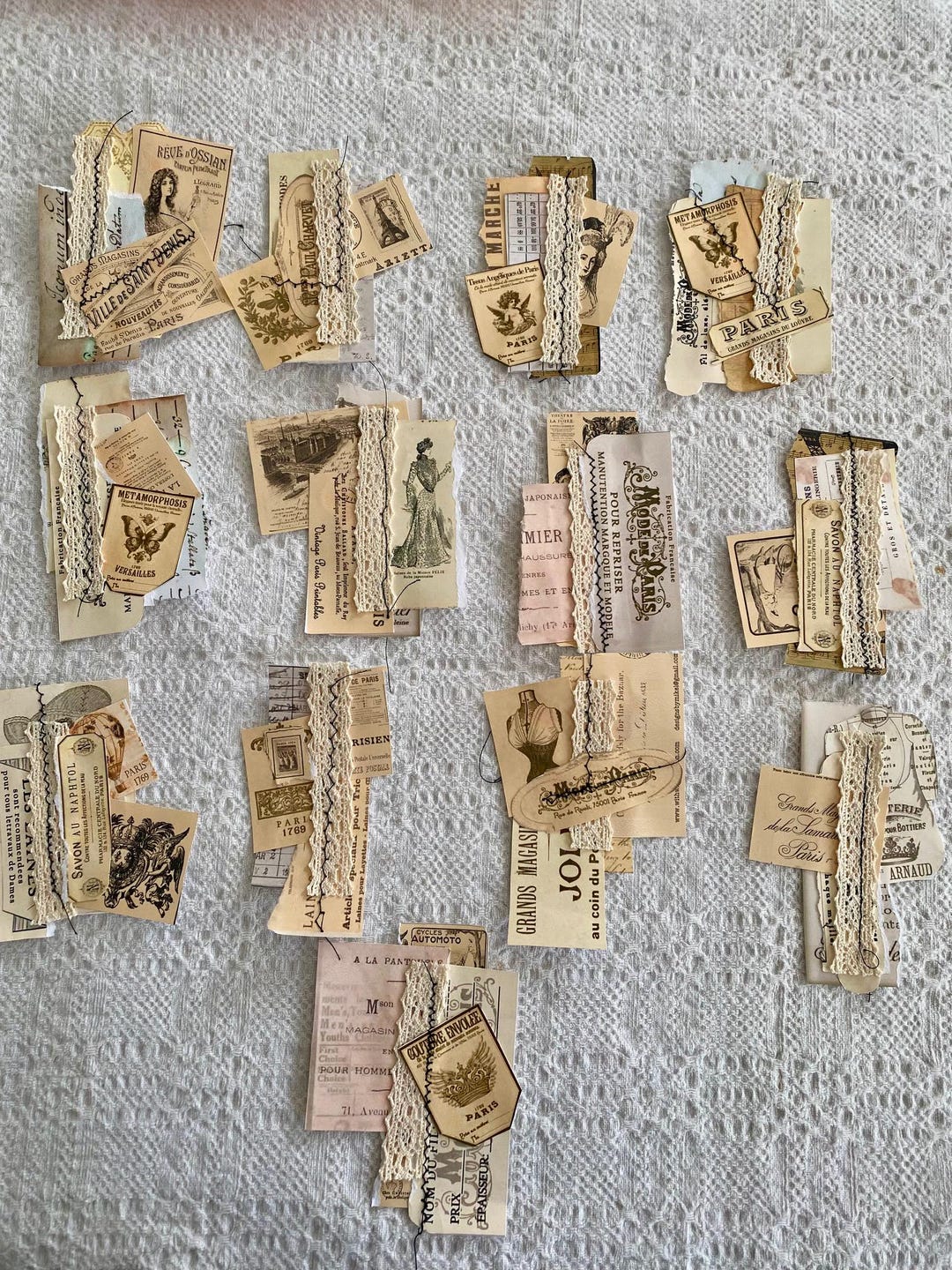 Set of 10 Junk Journal Snippets, Junk Journal Decorative Cluster ...