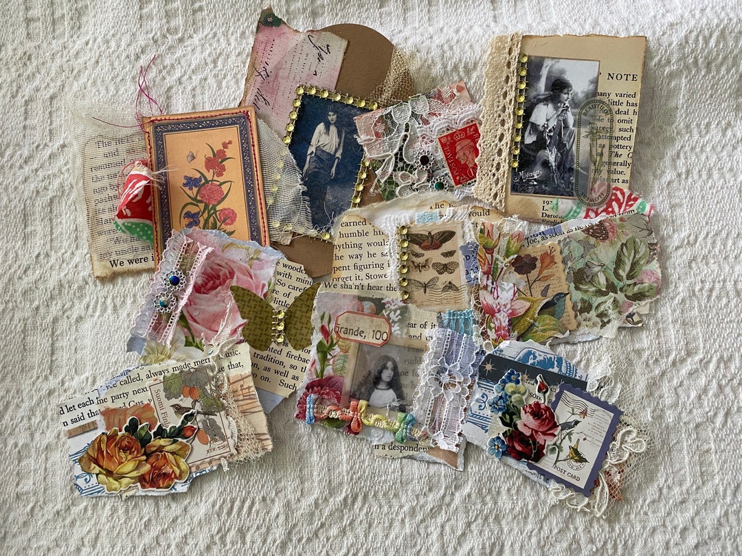 Set of 10 Junk Journal Clusters, Junk Journal Decorative Cluster ...