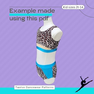 PDF Dance Pattern, 2pc Convention Wear, Costume Base, Childrens Dance ...