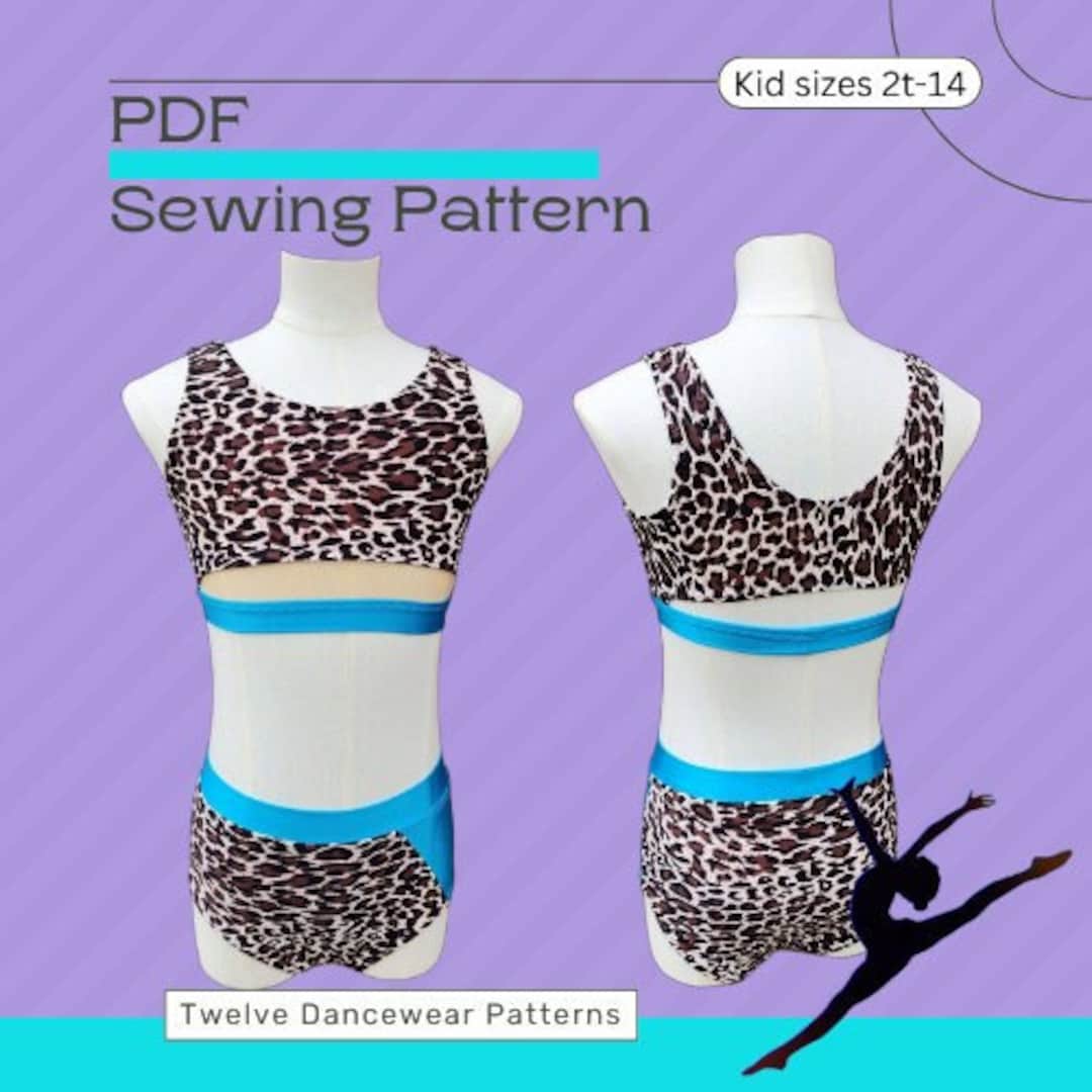 PDF Dance Pattern, 2pc Convention Wear, Costume Base, Childrens Dance ...