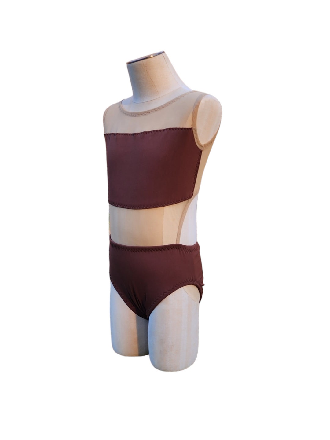 Monotone Brown Girls Leotard, Costume Base, Stand Out Convention ...