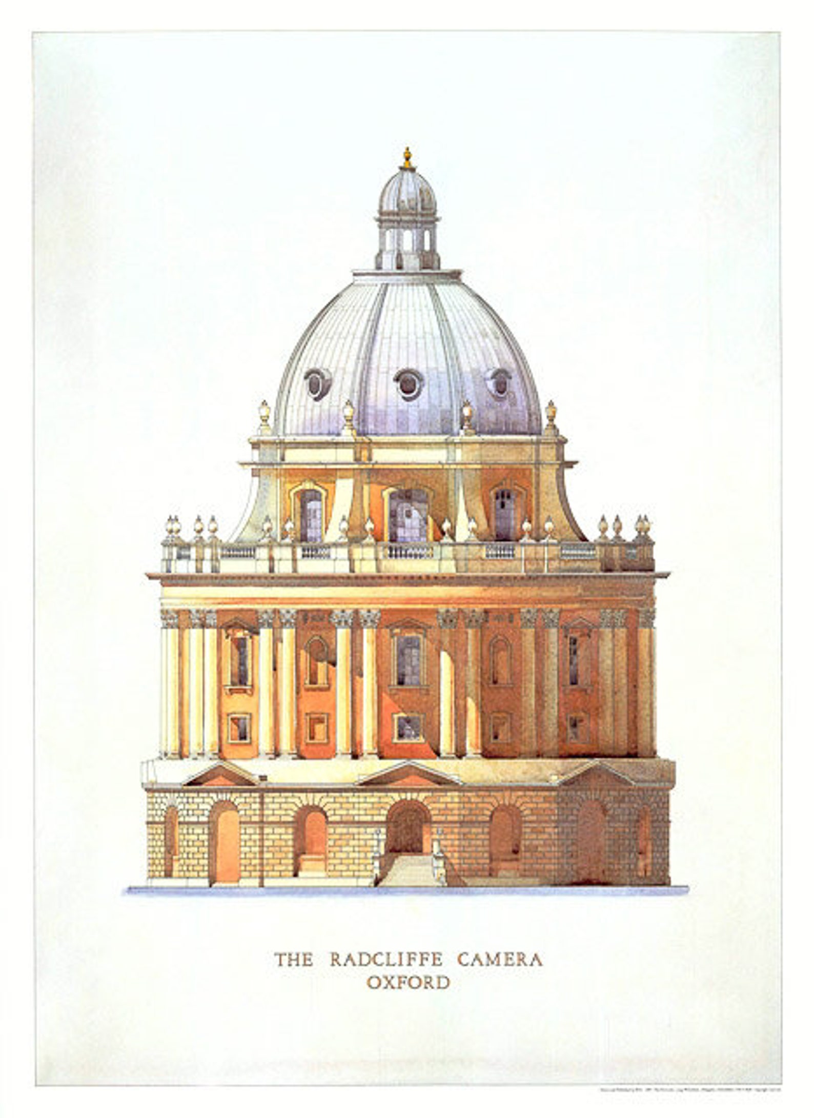 Radcliffe Camera. Architectural Prints of Oxford. Famous Oxford ...