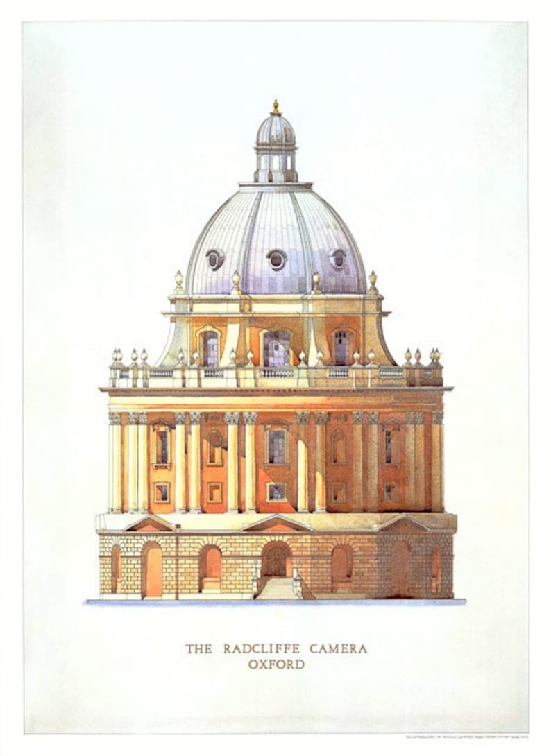Radcliffe Camera. Architectural Prints of Oxford. Famous Oxford ...